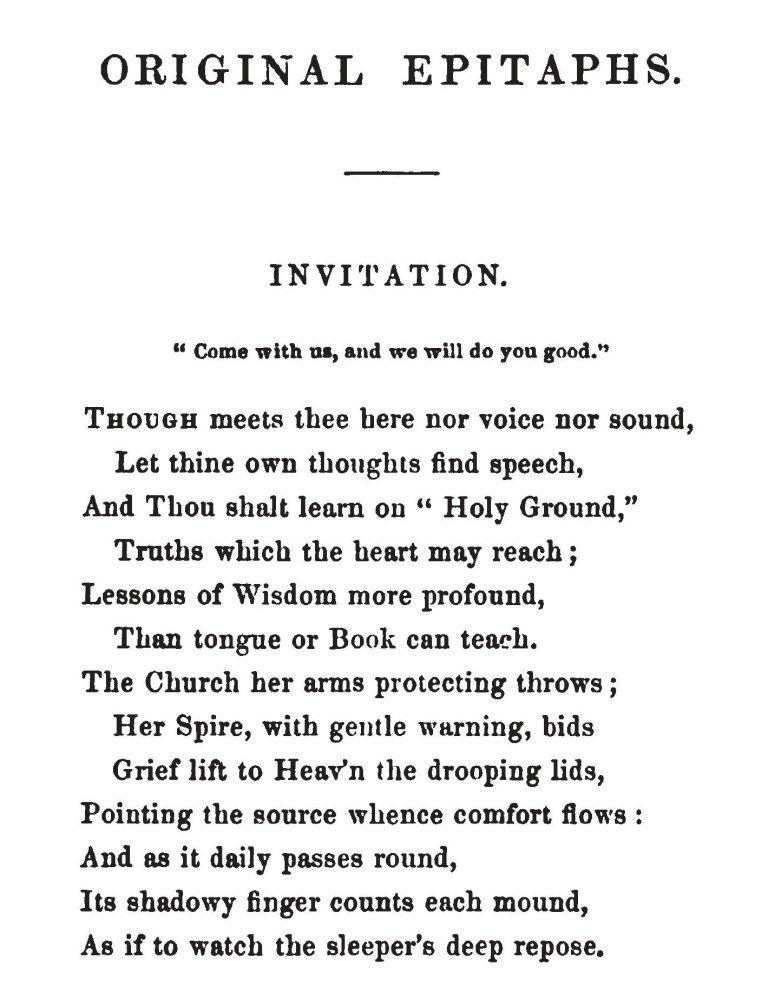 EPITAPHS – WAINSGATE GRAVEYARD PROJECT